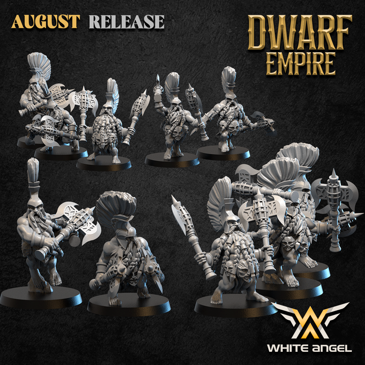 3D Printable GUARD OF FLAMES - DWARF EMPIRE (AUGUST 2024 RELEASE) by WHITE ANGEL MINIATURES